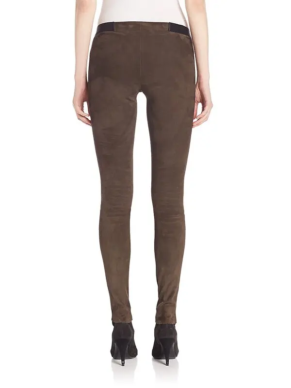 Alice + Olivia Suede Legging Pants