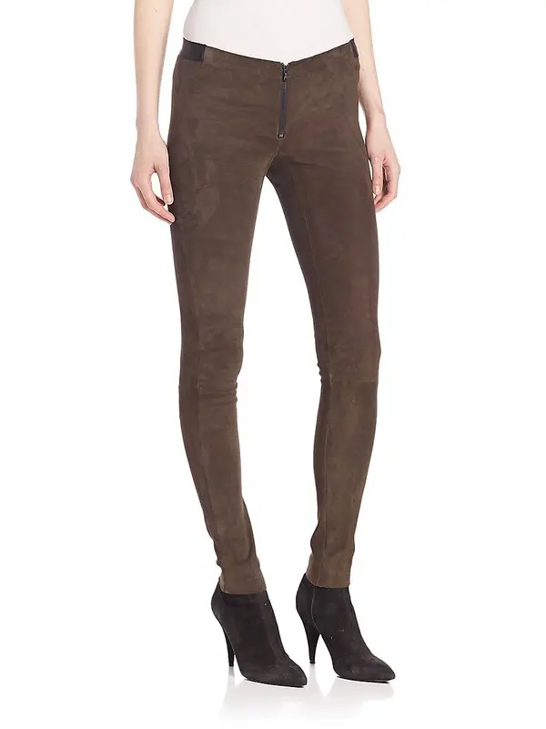 Alice + Olivia Suede Legging Pants