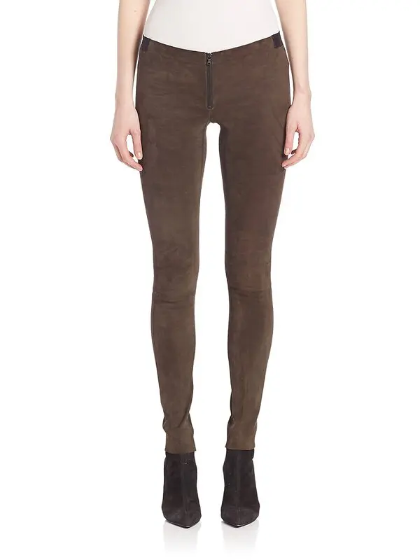 Alice + Olivia Suede Legging Pants