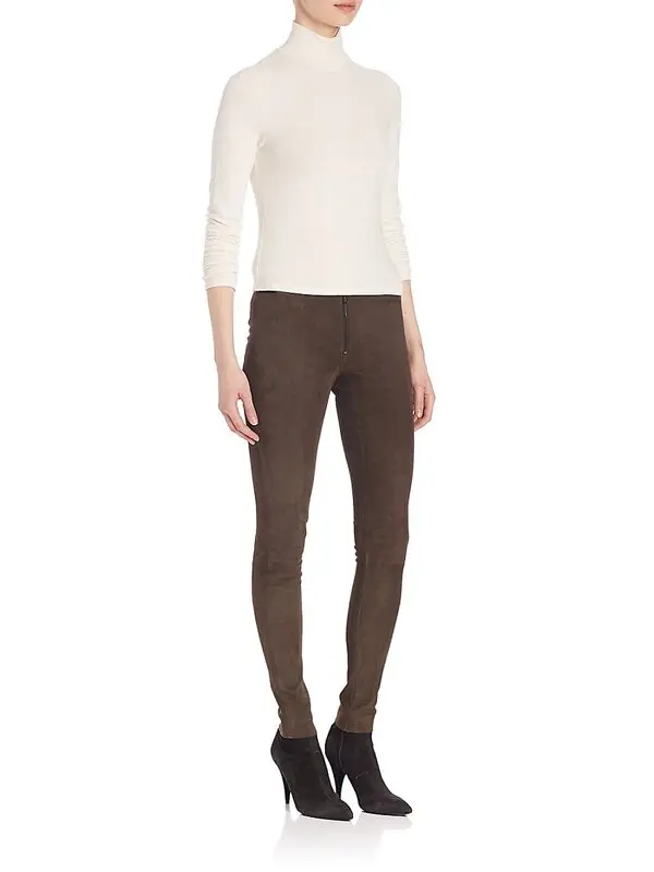 Alice + Olivia Suede Legging Pants