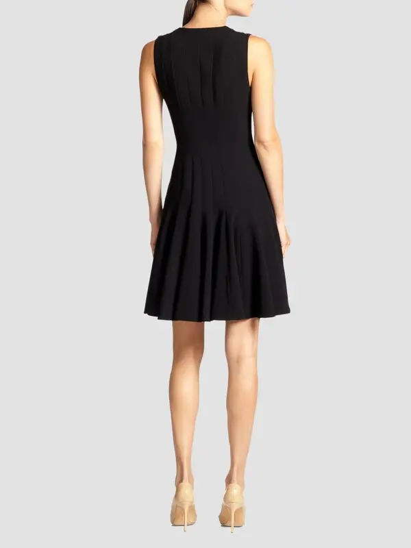 Akris Double-face Flare Dress - Black