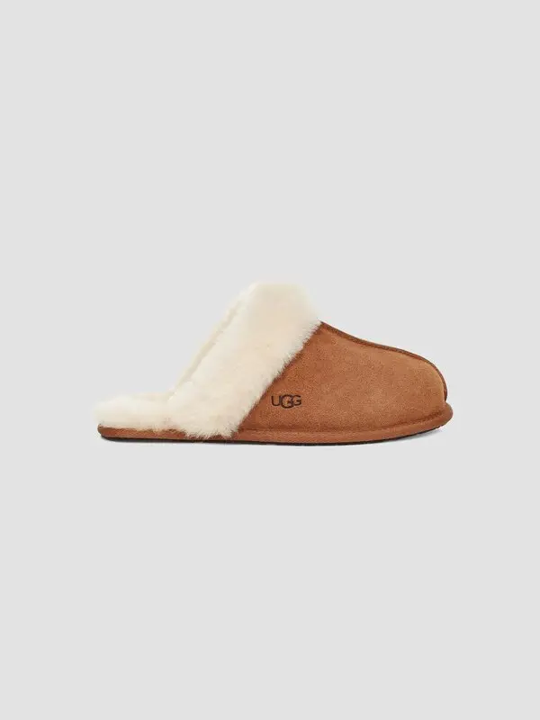 UGG Scuffette Ii Suede Sheepskin Slippers - Chestnut