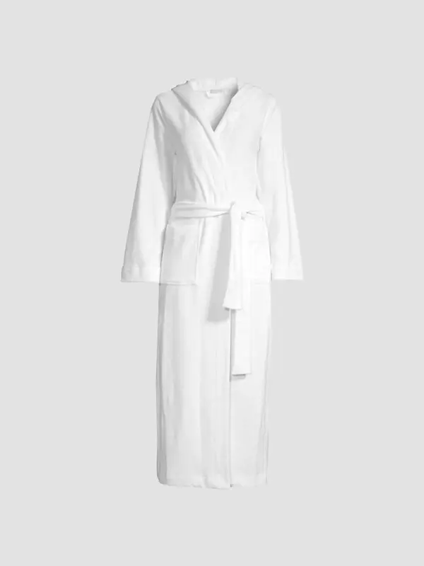 Hanro Robe Selection Hooded Long Plush Robe