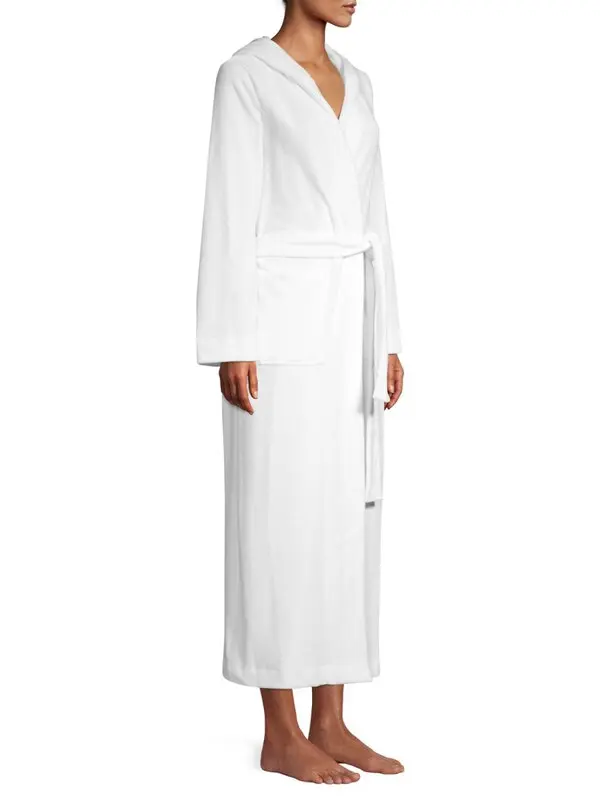 Hanro Robe Selection Hooded Long Plush Robe