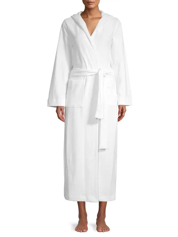 Hanro Robe Selection Hooded Long Plush Robe