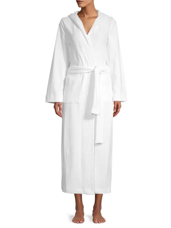 Hanro Robe Selection Hooded Long Plush Robe