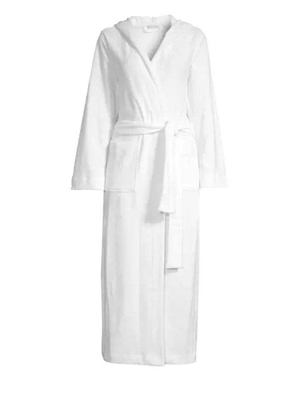 Hanro Robe Selection Hooded Long Plush Robe