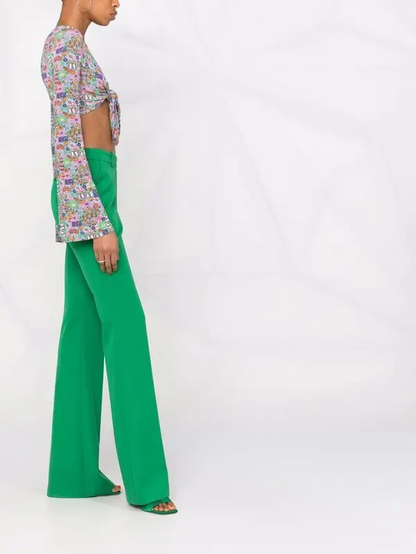 CHIARA FERRAGNI Floral-print Cropped Wrap Top
