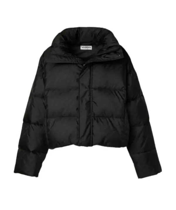 Balenciaga Cropped Quilted Shell-jacquard Jacket