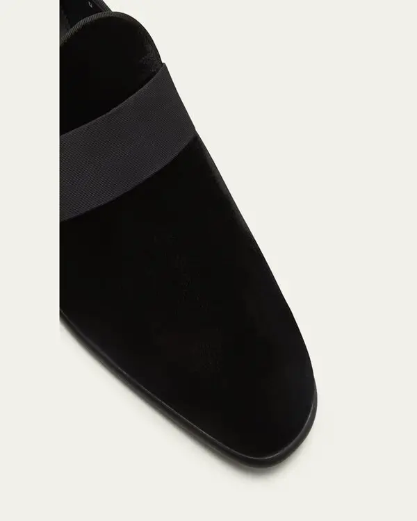 Santoni Isomer Velvet Loafers