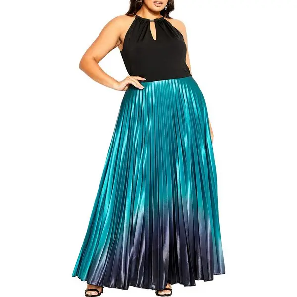 sachin and babi light blue dress I tried Ashley Graham's exact Met Gala lip gloss and now I finally  understand supermodel beauty main image 1