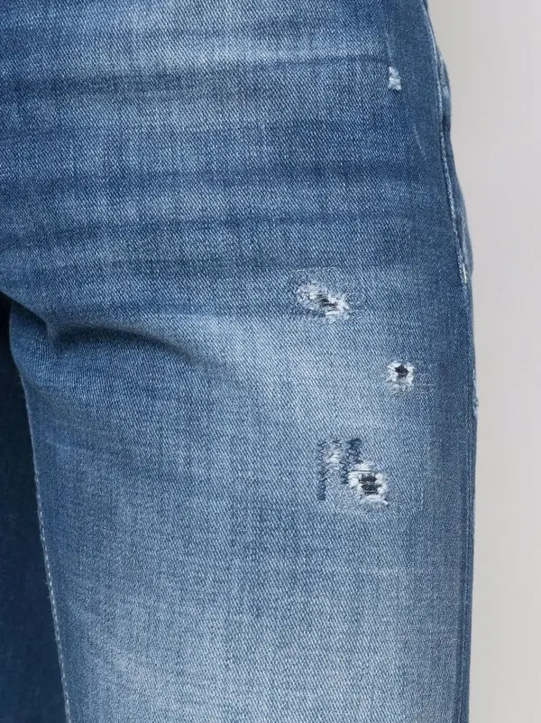 DONDUP Stonewashed Slim Jeans - Blue