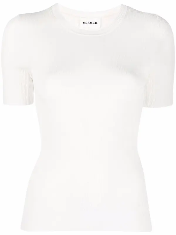 P.a.r.o.s.h Knitted Top - White