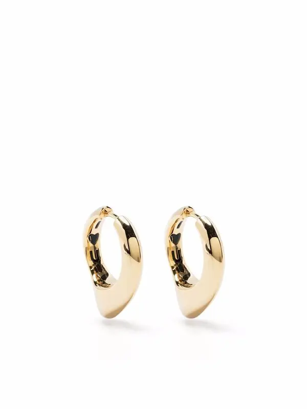 MARIA BLACK Fei Pointed Hoop Earrings - Gold