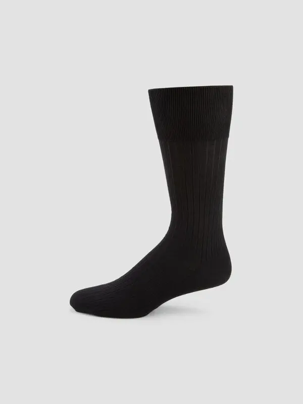 Falke Luxury No. 13 Sea Island Cotton Socks - Black