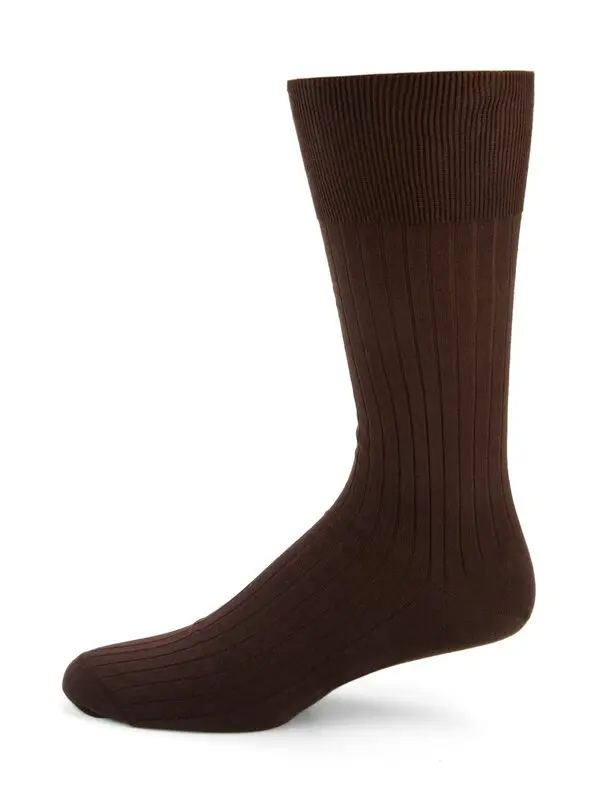 Falke Luxury No. 13 Sea Island Cotton Socks - Brown