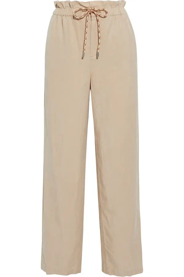 Alice + Olivia Henry Wide-leg Twill Pants - Cream