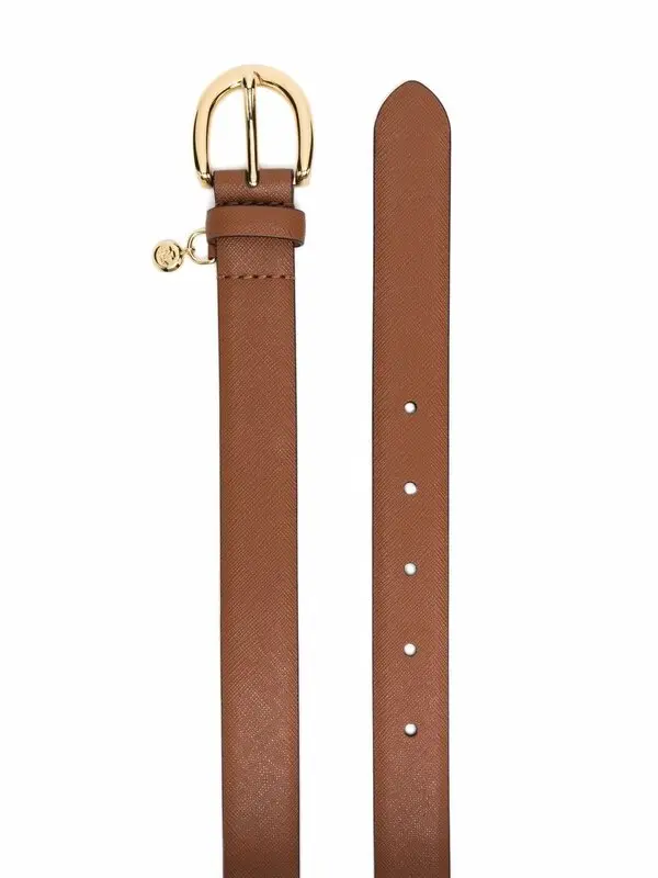 Ralph Lauren Logo Charm Buckled Belt - Brown