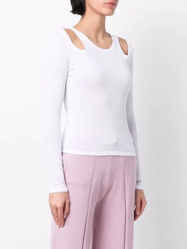 Stella McCartney Cut-out Long-sleeve Top