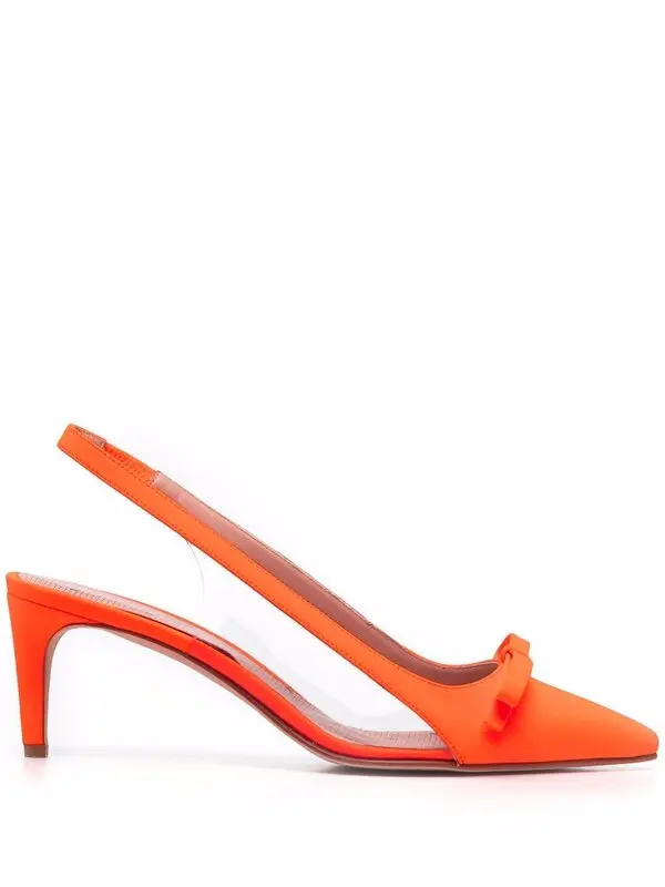 Red Valentino Sandie 60mm Slingback Pumps - Orange