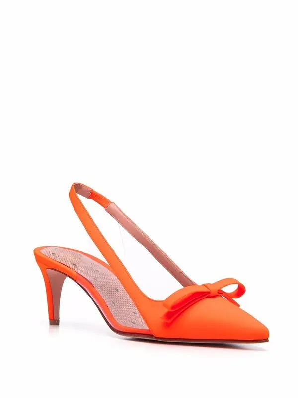 Red Valentino Sandie 60mm Slingback Pumps - Orange