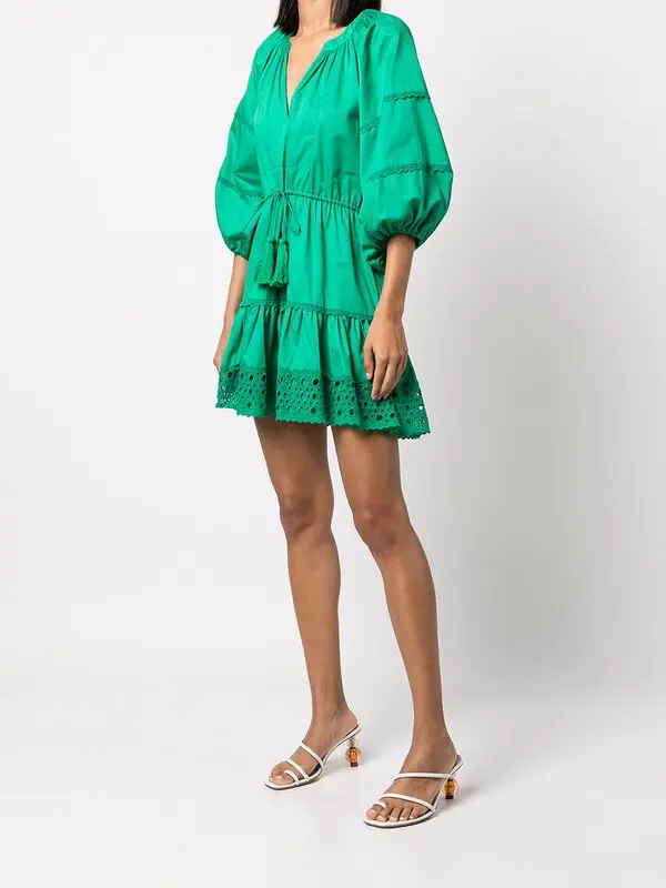 alexis cotton scallop mini dress Alexis Cot Scallop Minidress (Women)