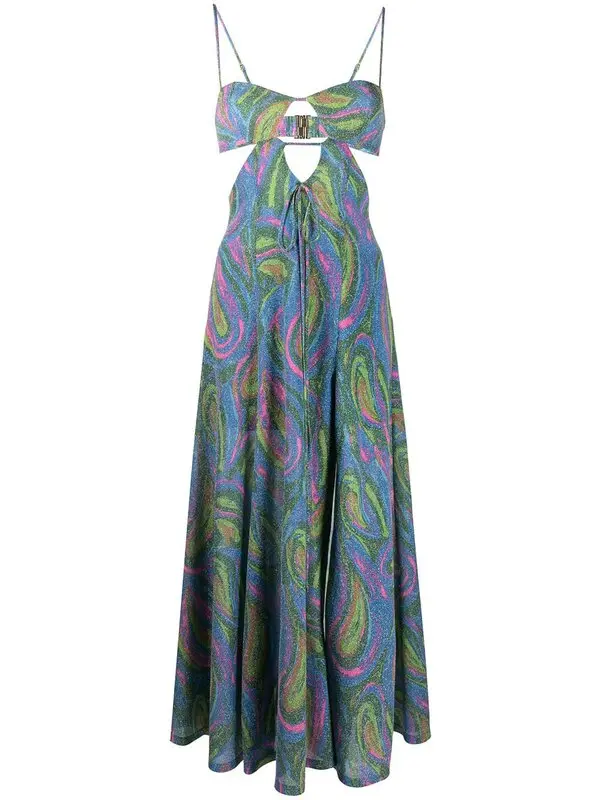knee length dresses for ladies ALICE MCCALL Metallic Peach Size US 6 Long Dress