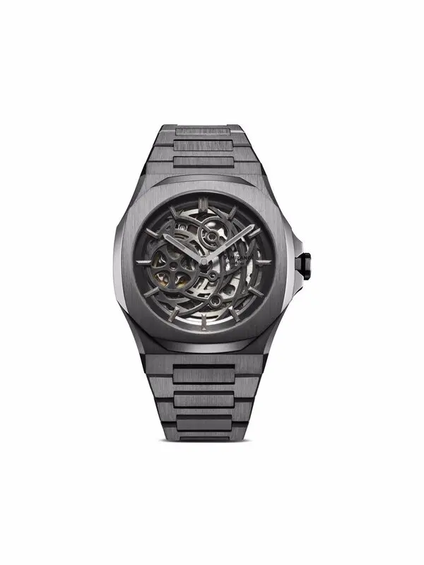 D1 MILANO Skeleton Bracelet 41.5mm - Grey