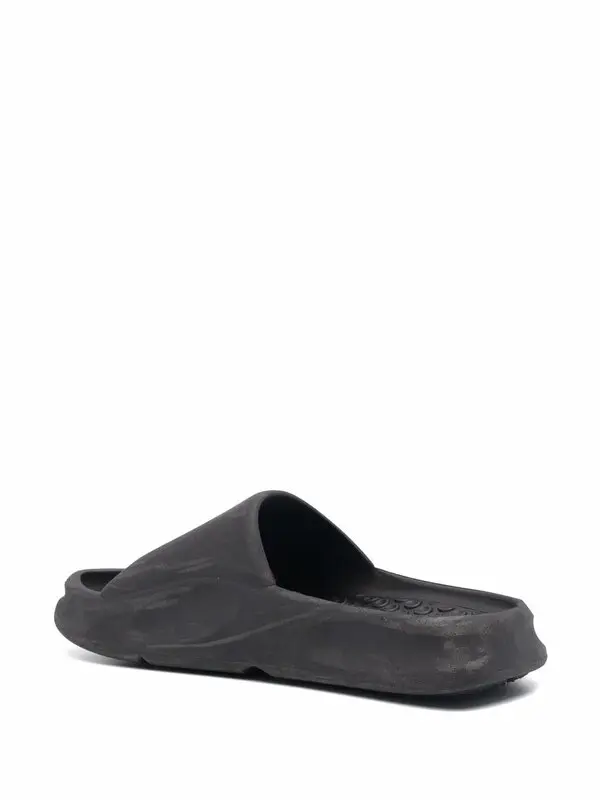 Heron Preston Square-toe Moulded Slides - Black