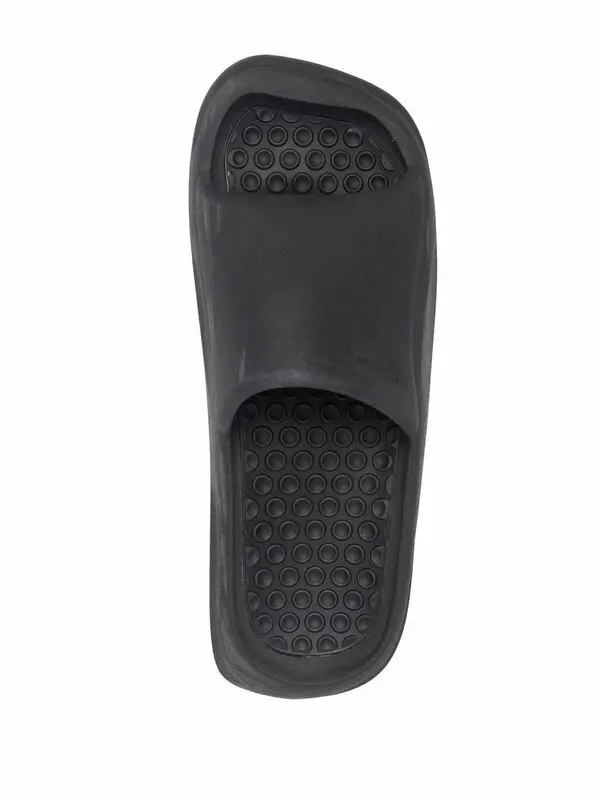 Heron Preston Square-toe Moulded Slides - Black