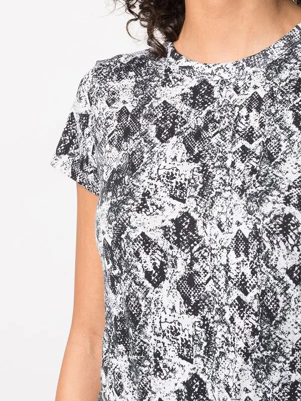 Rag & Bone Snakeskin Print T-shirt - Black