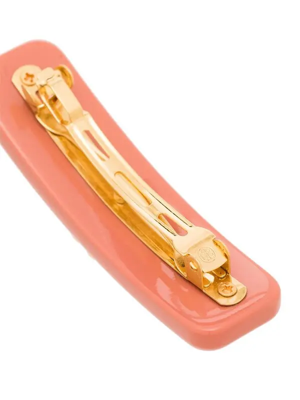 Tory Burch Roxanne Double-T Hairclip In Pink - 40% Off 