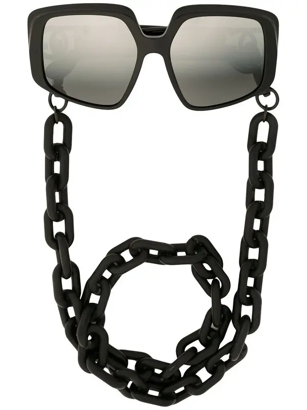 Dolce & Gabbana Dg Crossed Detachable-chain Sunglasses