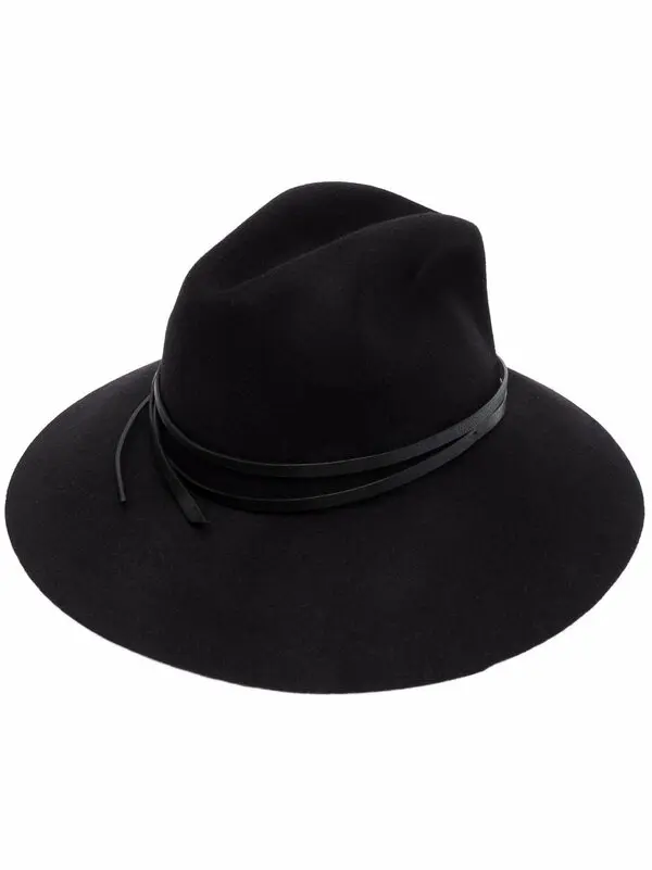 GOLDEN GOOSE Wide-brim Fedora - Black