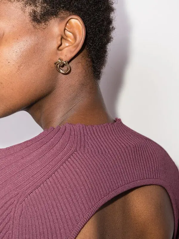 FERRAGAMO Gancini Knot Earrings - Gold