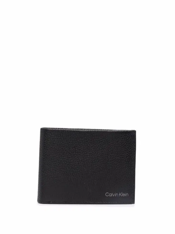 Calvin Klein Textured Bi-fold Wallet - Black