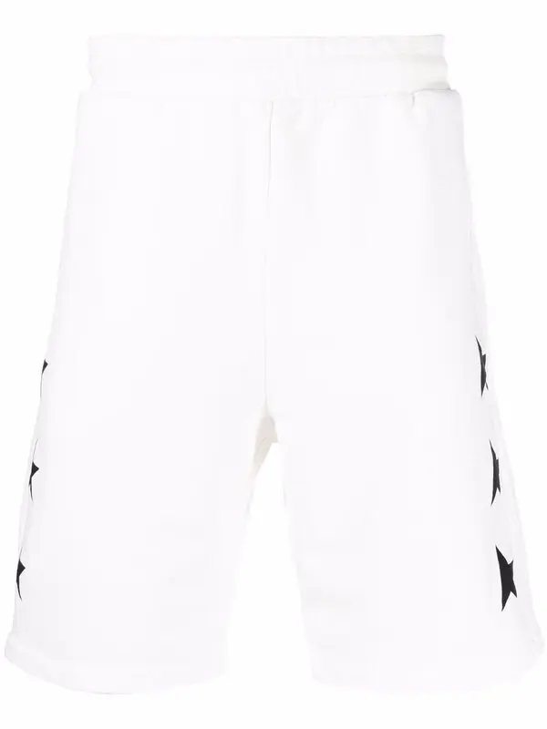 Golden Goose Star-motif Track Shorts - White