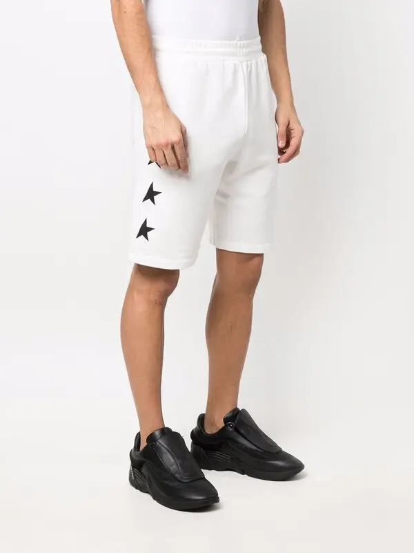 GOLDEN GOOSE Star-motif Track Shorts - White