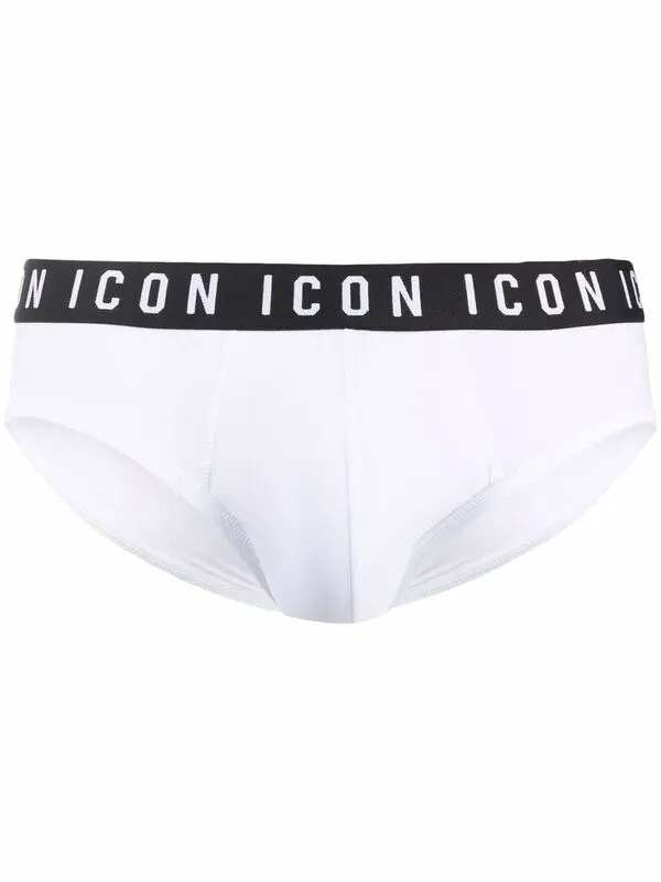 Dsquared2 Icon Waistband Briefs - White
