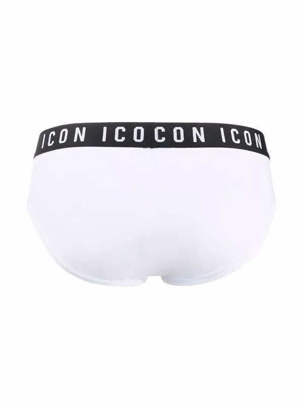 Dsquared2 Icon Waistband Briefs - White