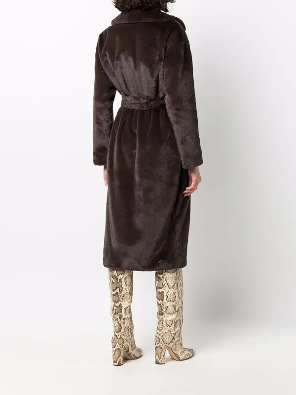 Herno Belted Faux Fur Coat