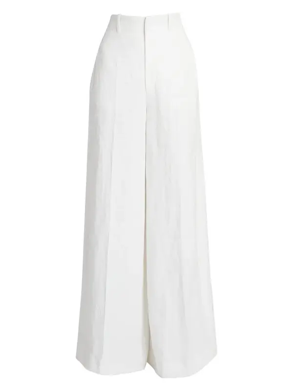 Chloé Wide-leg Linen Trousers