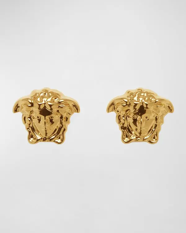 Versace Medusa Head Stud Earrings - Warm Gold