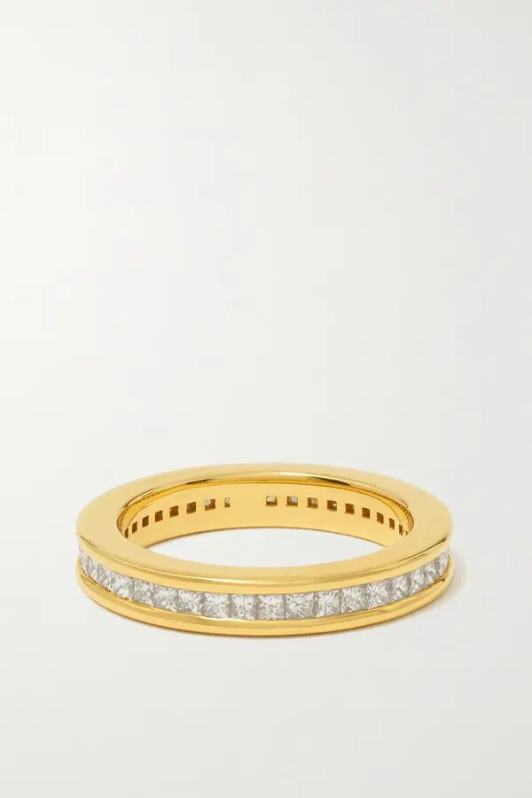OCTAVIA ELIZABETH Net Sustain Ivy 18-karat Recycled Diamond Eternity Ring