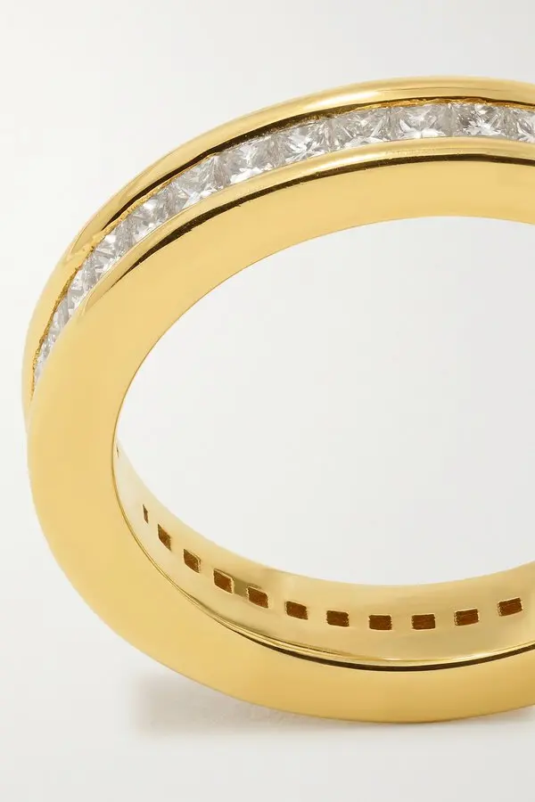 OCTAVIA ELIZABETH Net Sustain Ivy 18-karat Recycled Diamond Eternity Ring
