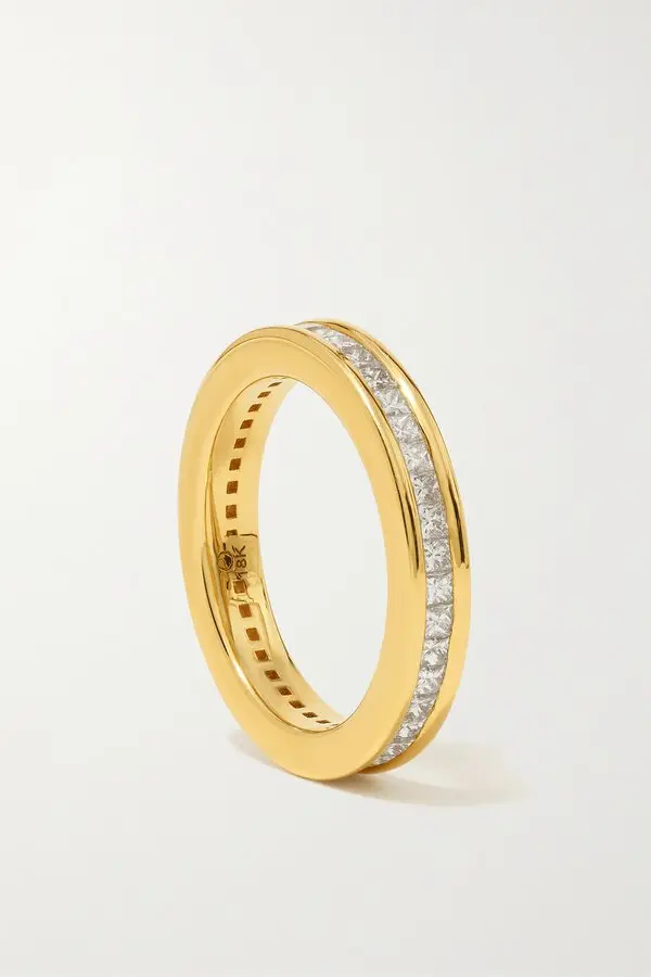 OCTAVIA ELIZABETH Net Sustain Ivy 18-karat Recycled Diamond Eternity Ring