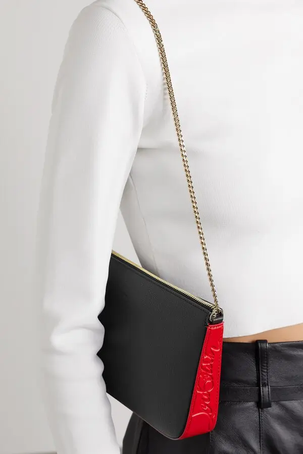 CHRISTIAN LOUBOUTIN Loubila Textured-leather Shoulder Bag