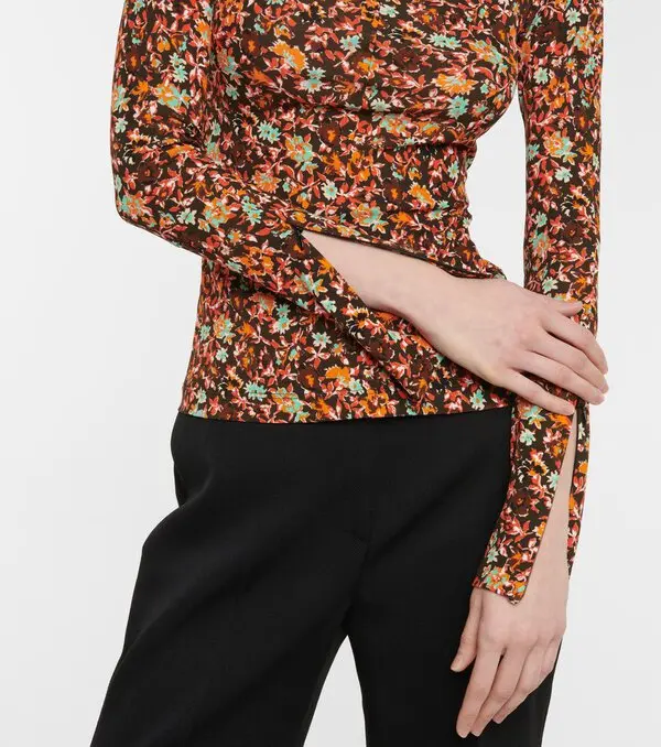 Victoria Beckham Floral Cutout Top