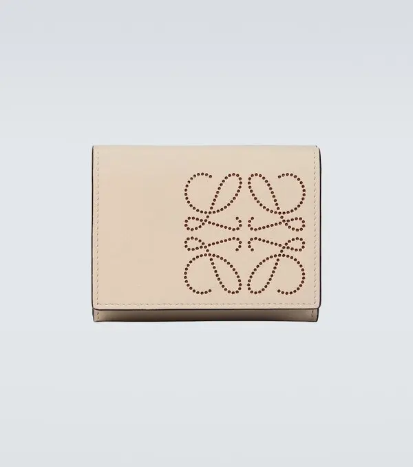 Loewe Anagram Leather Wallet - Brown