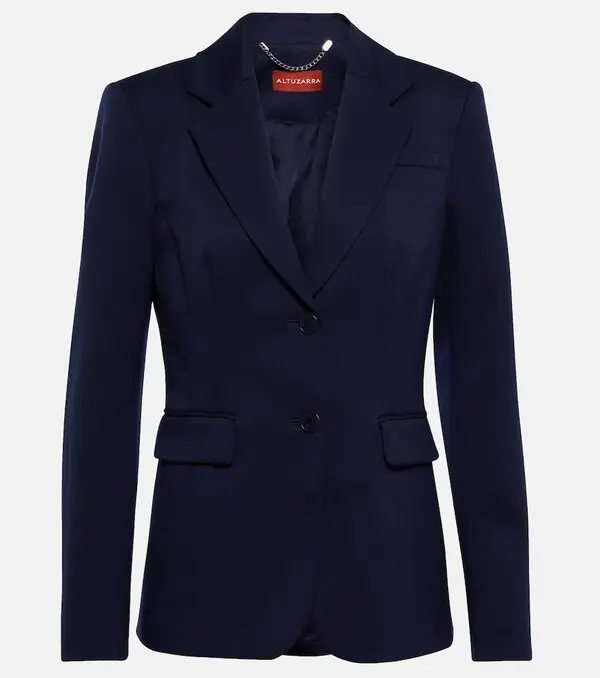 Altuzarra Fenice Virgin Wool Blazer - Blue